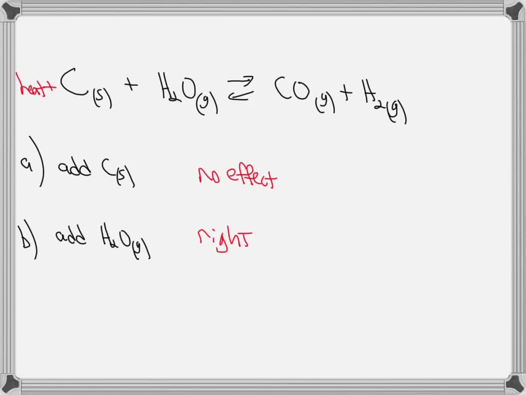 SOLVED: Coal can be used to generate hydrogen gas (a potential fuel) by the following ...
