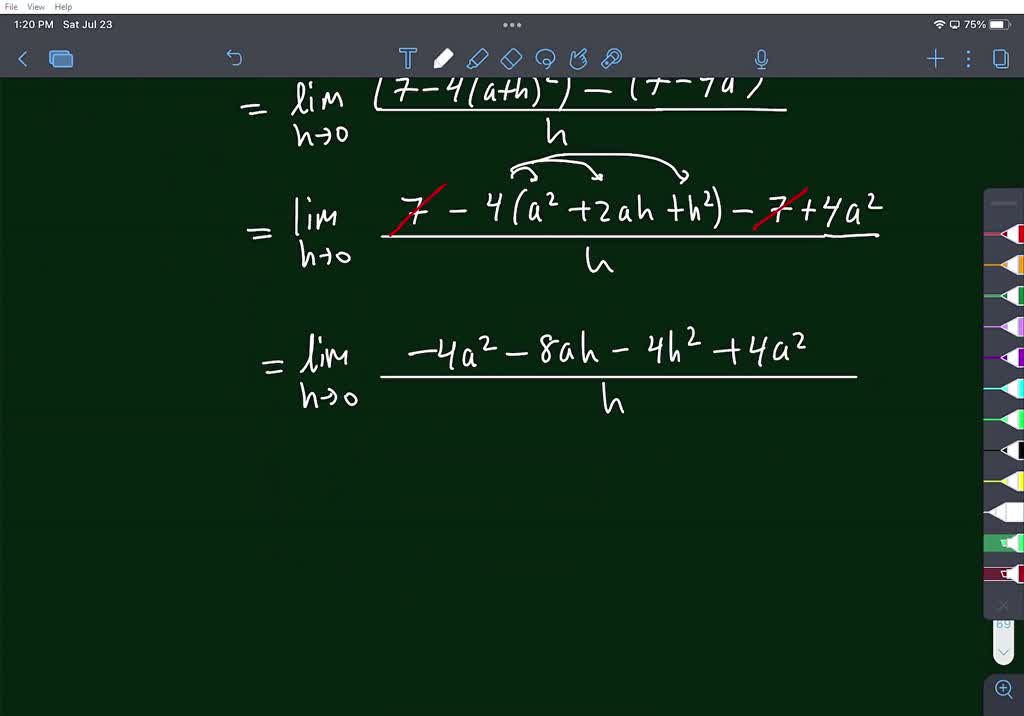 SOLVED: f(x) fla) a. Use the definition mtan Iim to find the slope of ...
