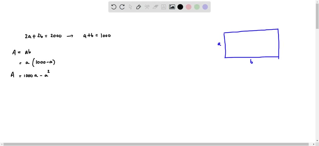 A farmer has 2000 yards of fence to enclose a rectangular field. What ...
