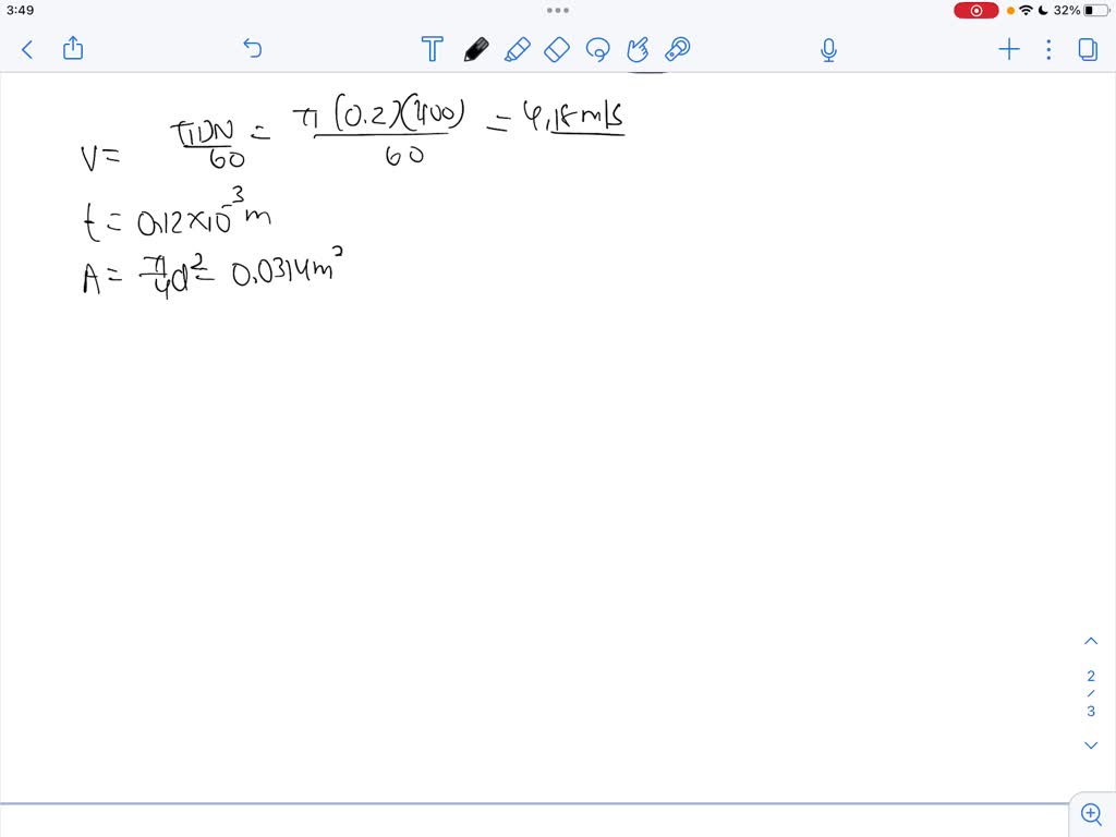 SOLVED: The necessary torque, in lbf*ft, to rotate a 6-inch diameter ...