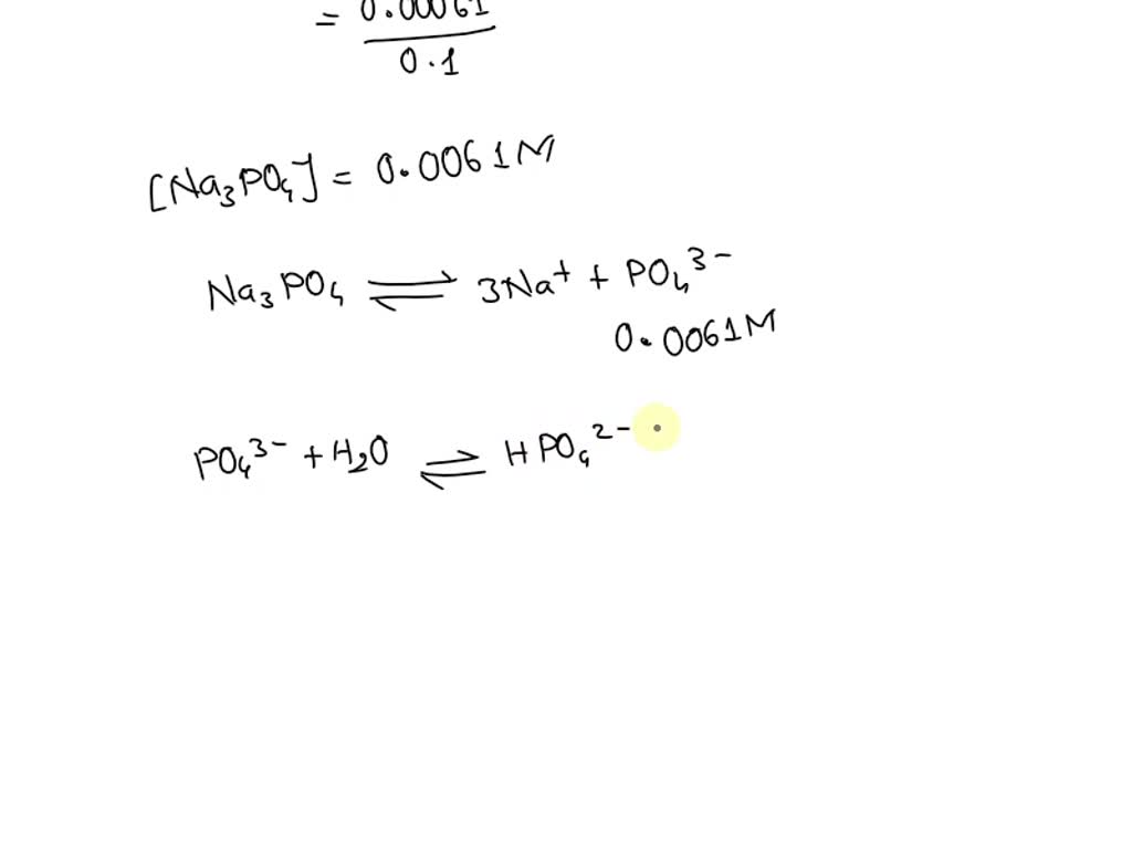 What is the pH of a 0.1 M aqueous solution of Na3PO4