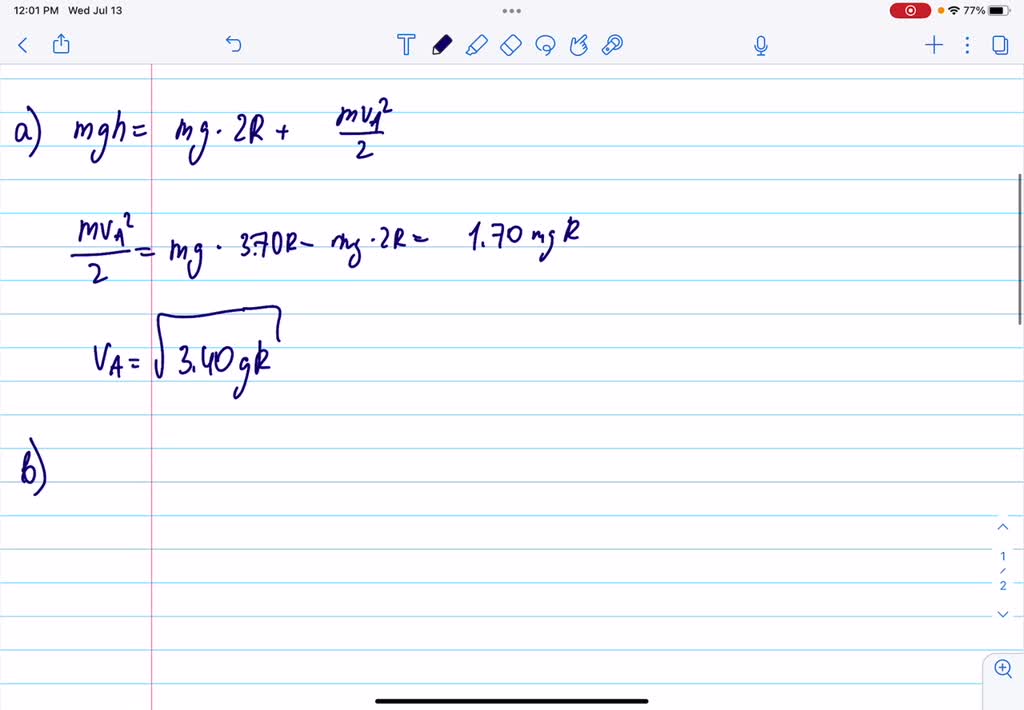 Solved Bead Slides Without Friction Round Loop The Loop See Figure Below The Bead Is 6675