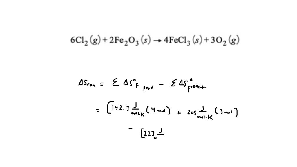 Solved Texts Entropy And Free Energy Calculating Reaction Entropy