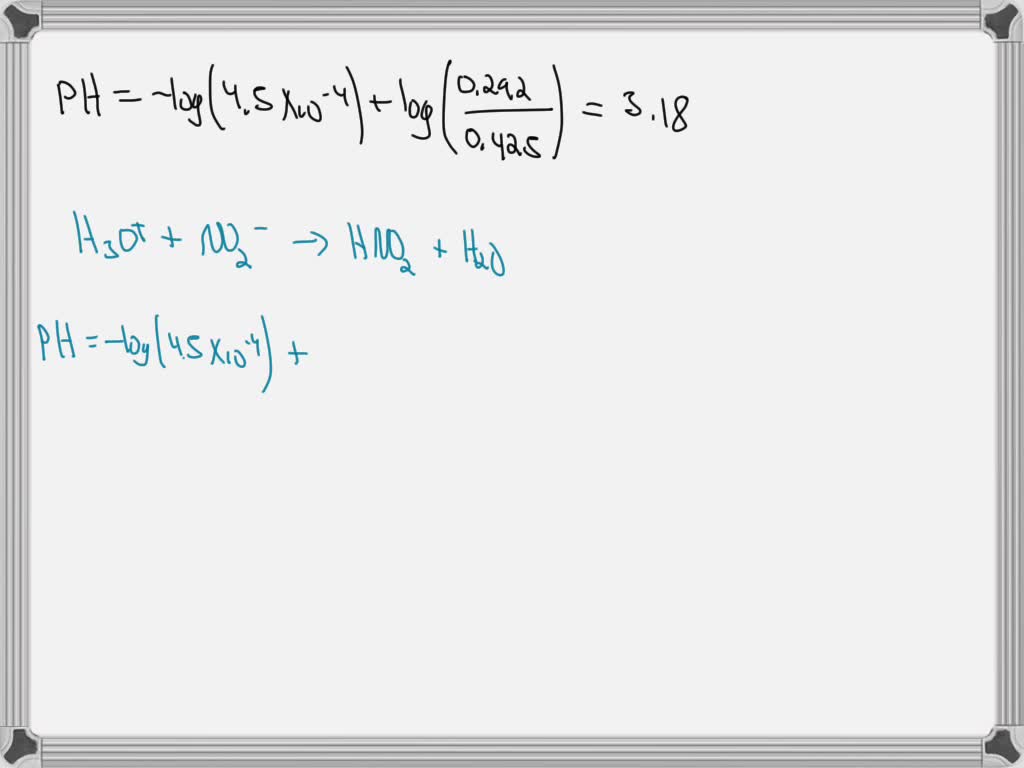 SOLVED: Determine the pH change when 0.080 mol HCl is added to 1.00 L of a buffer solution that ...