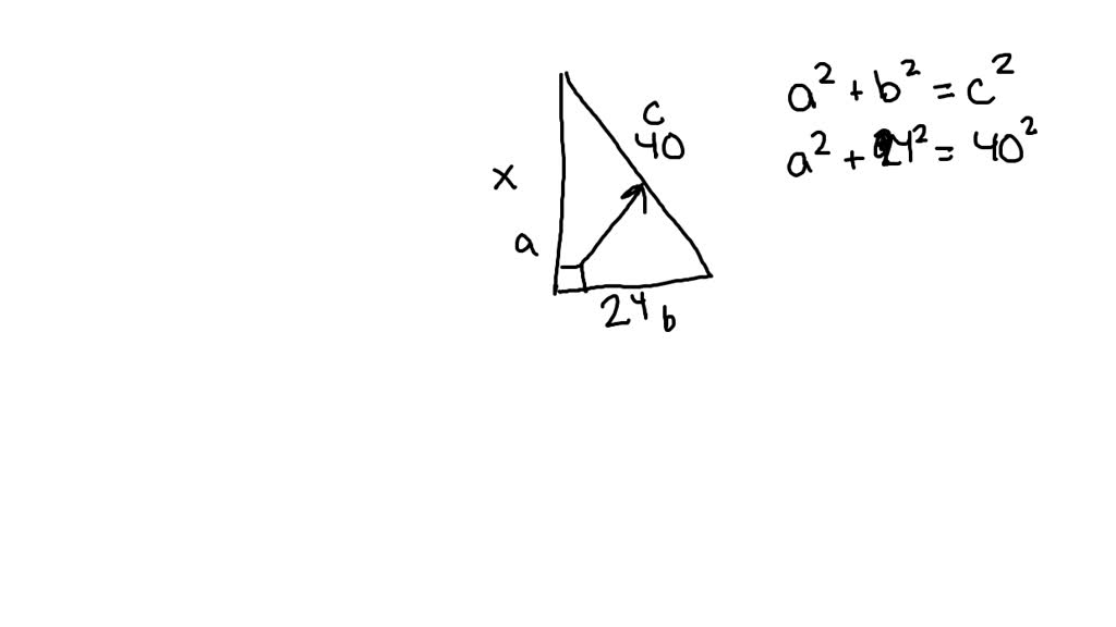 SOLVED: Directions Use the Pythagorean Theorem to solve for x (round to two decimal places, if ...