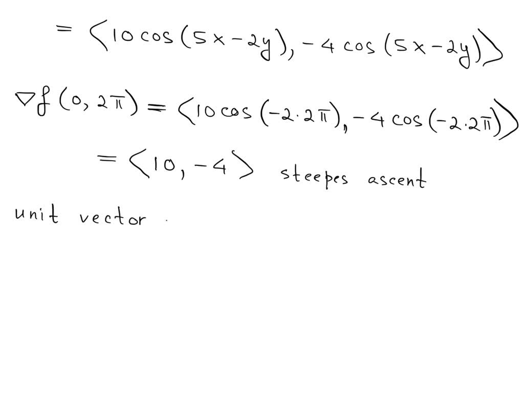 SOLVED: Consider the function f(x, y)=2 sin (5 x-2 y) and the point P(0 ...