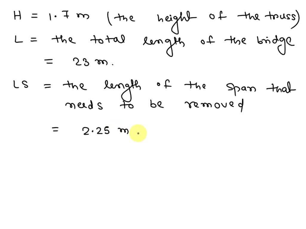 SOLVED: What is the required length of span to be removed (LC) for a ...
