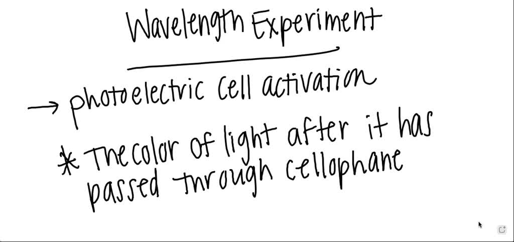 SOLVED: An experiment is designed to test which color of light will ...