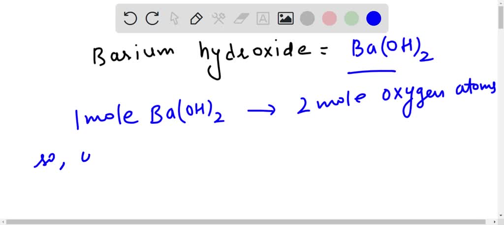 SOLVED: The chemical formula for barium hydroxide is: . how many hydrogen atoms are in each ...