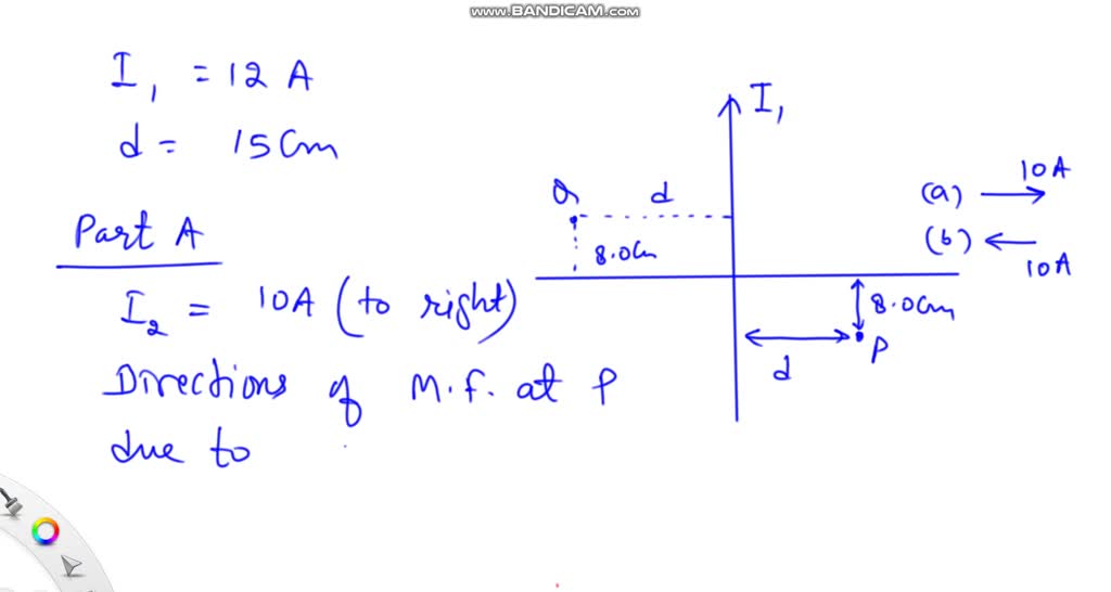 SOLVED: Two insulated wires perpendicular to each other in the same plane carry currents as ...