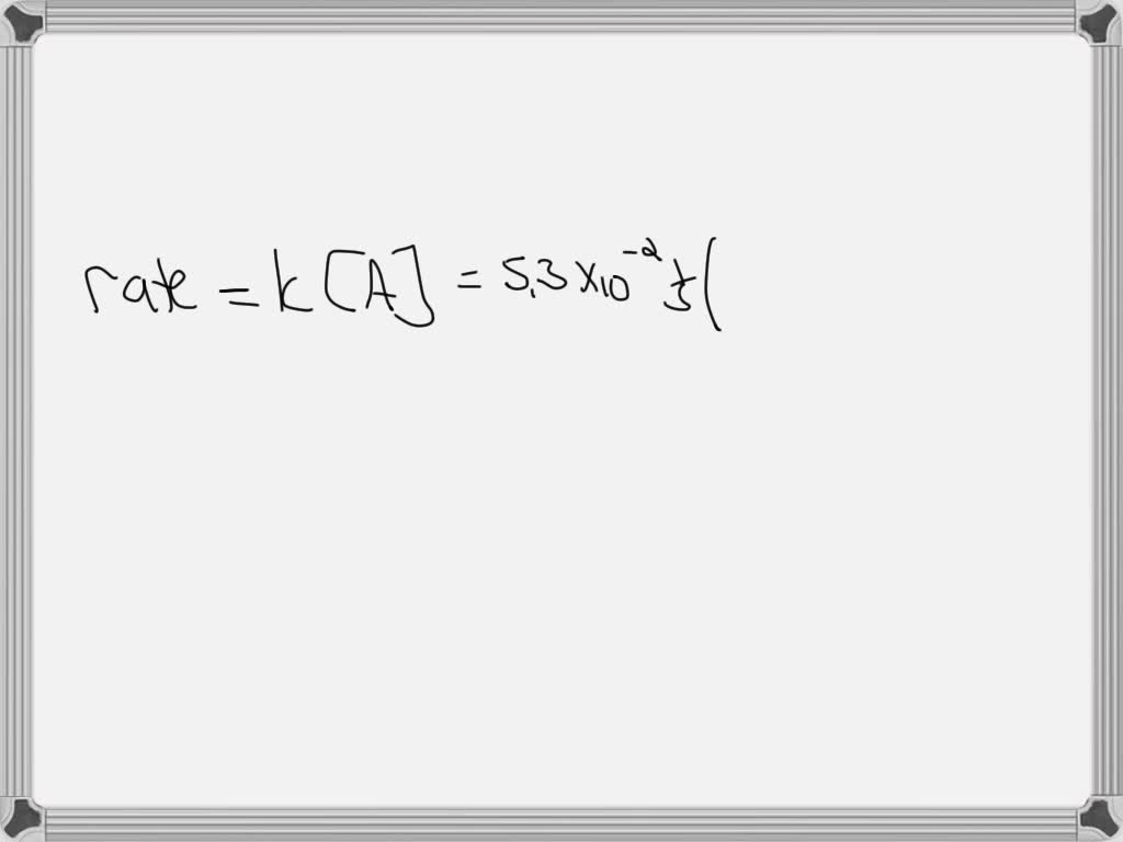 Solved The Initial Rates Method Can Be Used To Determine The Rate Law