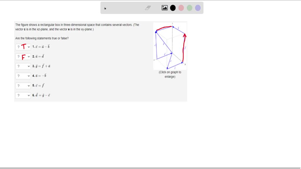 The figure shows a rectangular box in three-dimensional space that ...