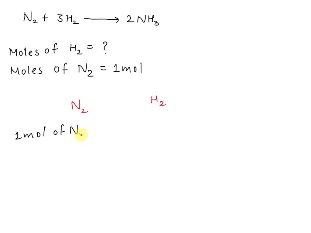 SOLVED: The Haber Process is a method for the production of ammonia, an ...