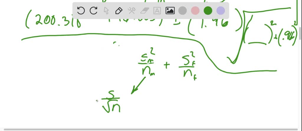 SOLVED: Two Sample Mean Problem. This problem focuses on a difference ...