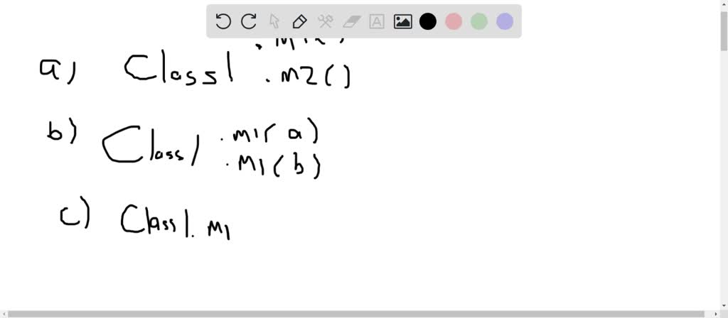 Solved A Define Class Method And Object In Java Programming Language B Distinguish Between