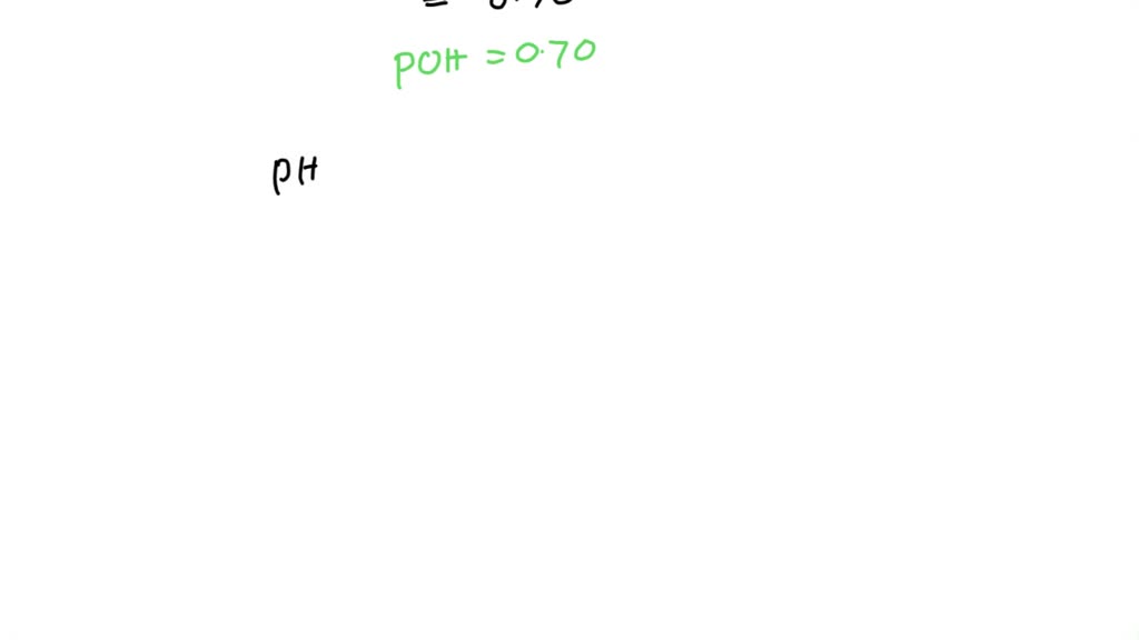 SOLVED: Calculate the [OH-],[H3O+], pOH pH of a 0.20 M NaOH.