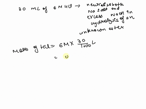Why is 30 ml of 6 m hcl is enough to neutralize both the...