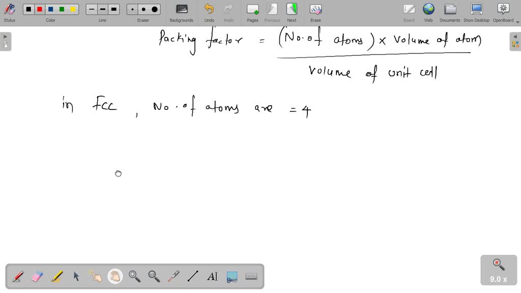 SOLVED: Q4: Calculate the packing factor of sodium chloride (FCC) unit ...