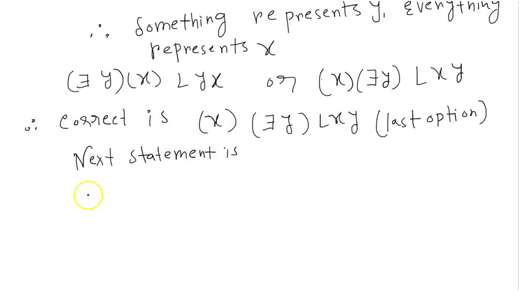 SOLVED: Texts: 1. Translating "Only," "The Only," and "No... Except" in Predicate Logic Once you ...