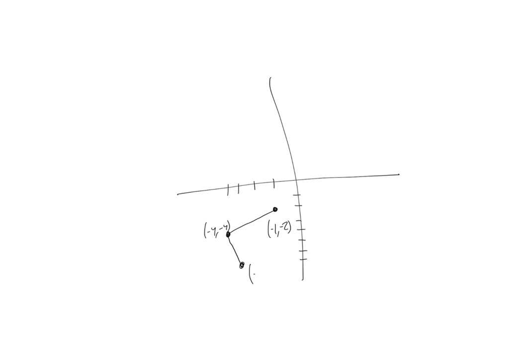 SOLVED: This pre-image was rotated 180^∘ about the origin. Use the segment to draw the image.