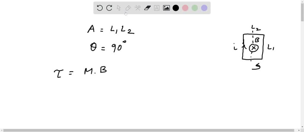 SOLVED: A planar circuit has the shape of a rectangle of side lengths L1 and L2. A steady ...