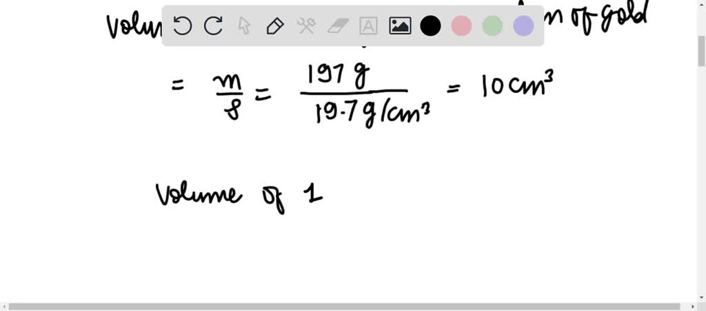 SOLVED: Given mass number of gold = 197, Density of gold = 19.7 g/cm3 ...