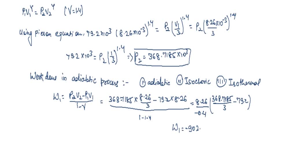 SOLVED: An ideal gas has a pressure of 3.54 × 105 Pa and a volume of 10 ...