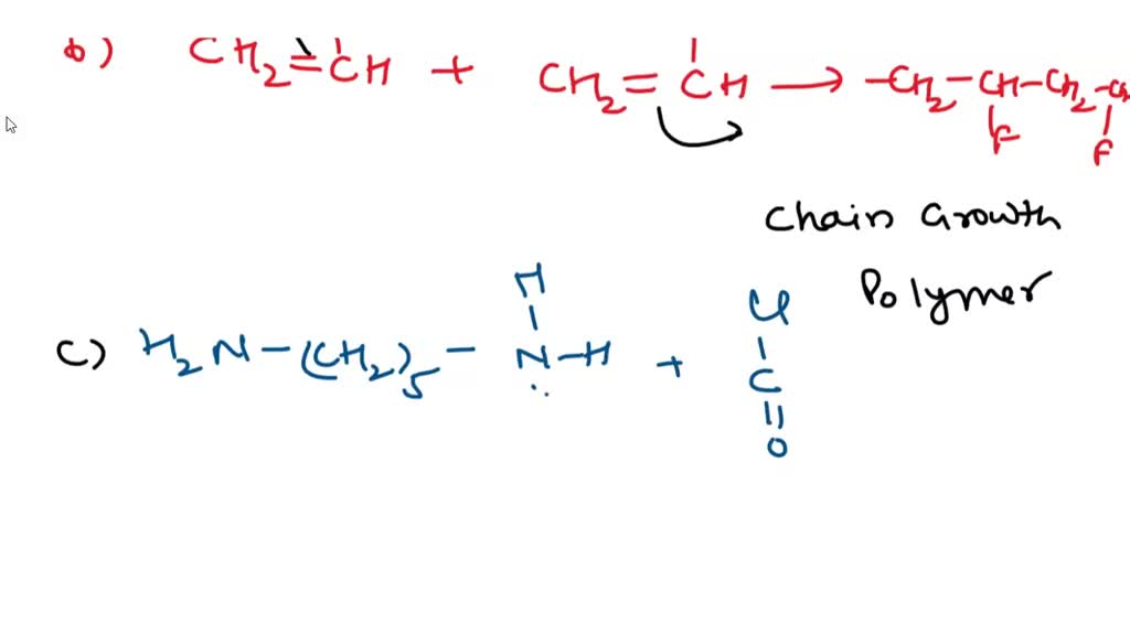 SOLVED: Show by means of chemical equations the initiation, propagation ...