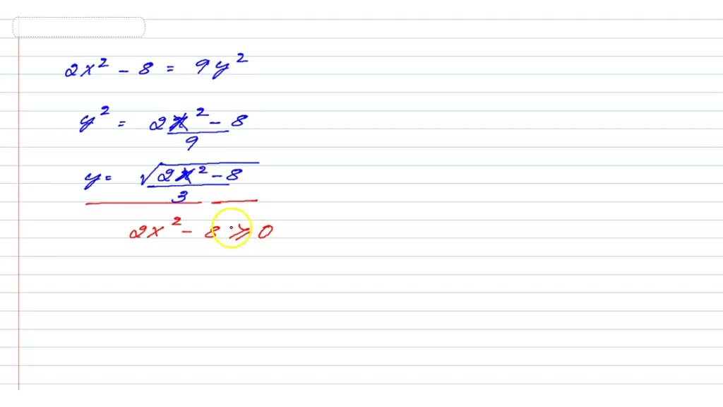 SOLVED: Find one implicit function defined by the given equation. 2x2 ...