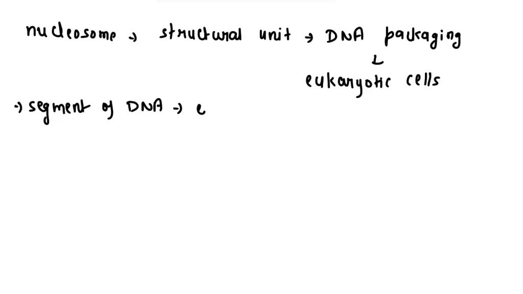 SOLVED: What is nucleosome ? Draw diagram of double stranded ...