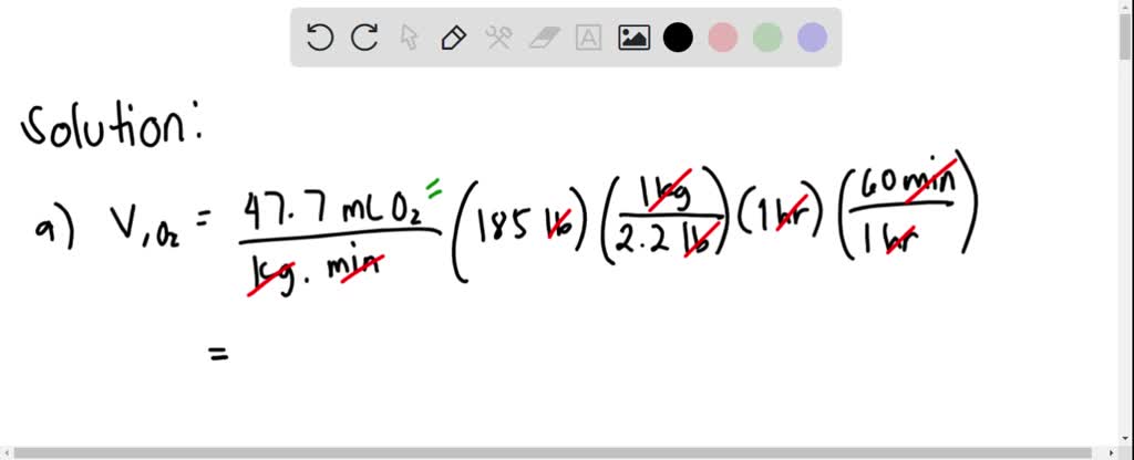 SOLVED: Part A: Calculate the volume of oxygen, in mL, consumed in 1 hr ...
