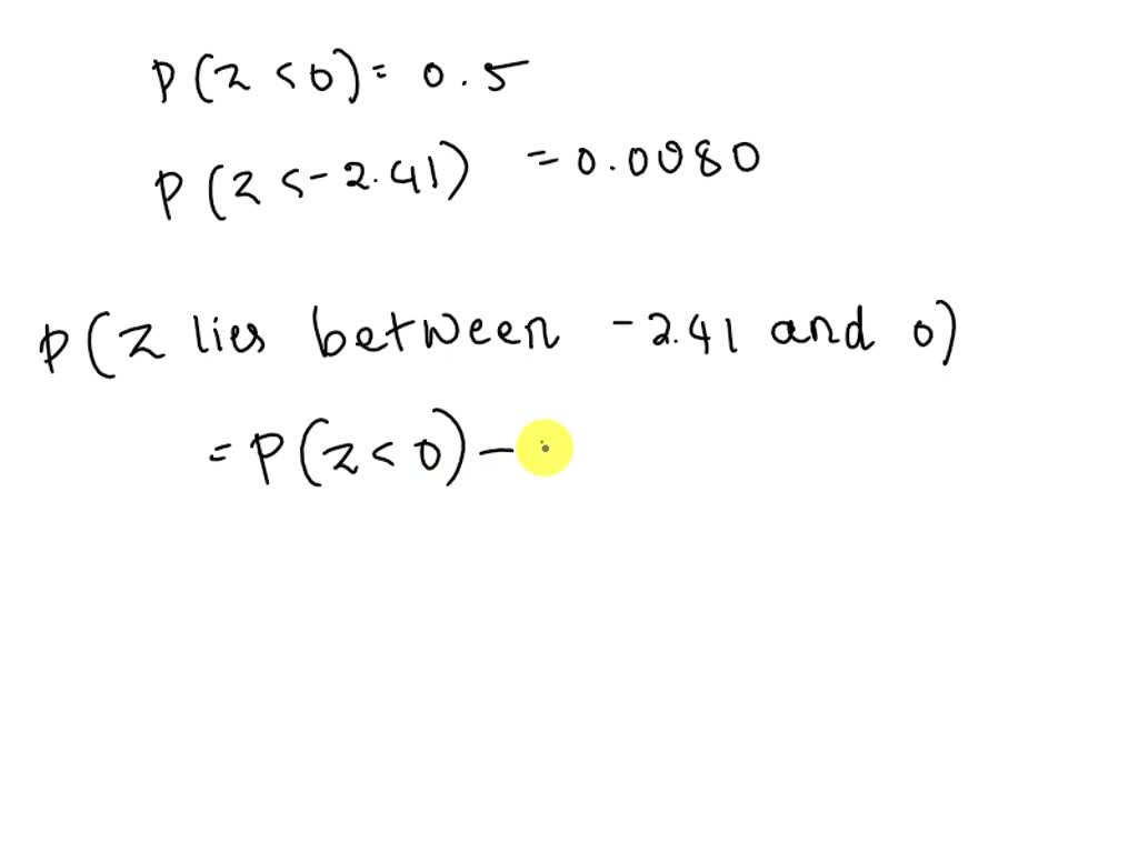 SOLVED: if z is a standard normal variable, find the probability that z ...