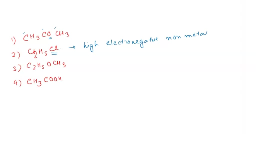 SOLVED: The following compounds have similar molar masses. Which compound has the highest ...