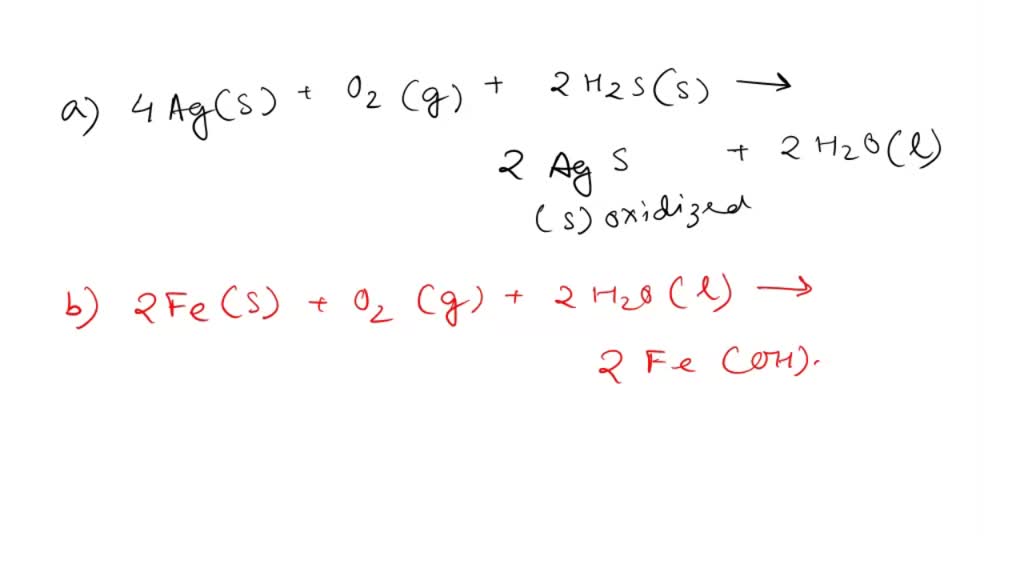 SOLVED: 1. Redox reactions occur in many everyday experiences. Three ...