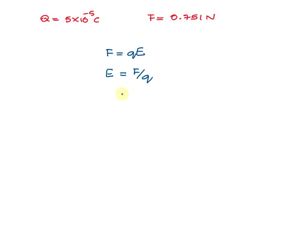 SOLVED: A positive test charge of 5.00 e-5 c is placed in an electric ...