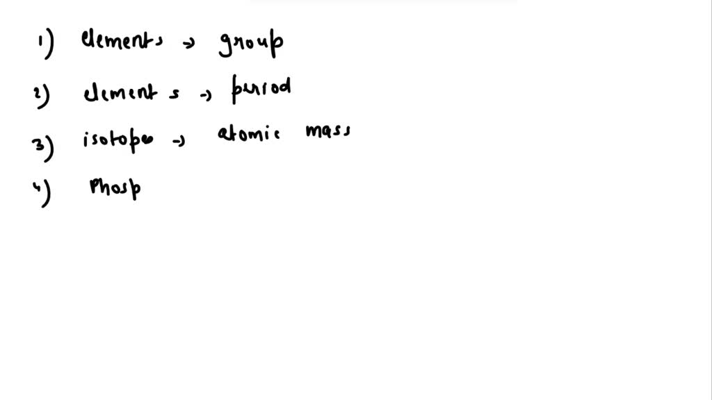 SOLVED: The elements in column of the periodic table are Alkali metals ...