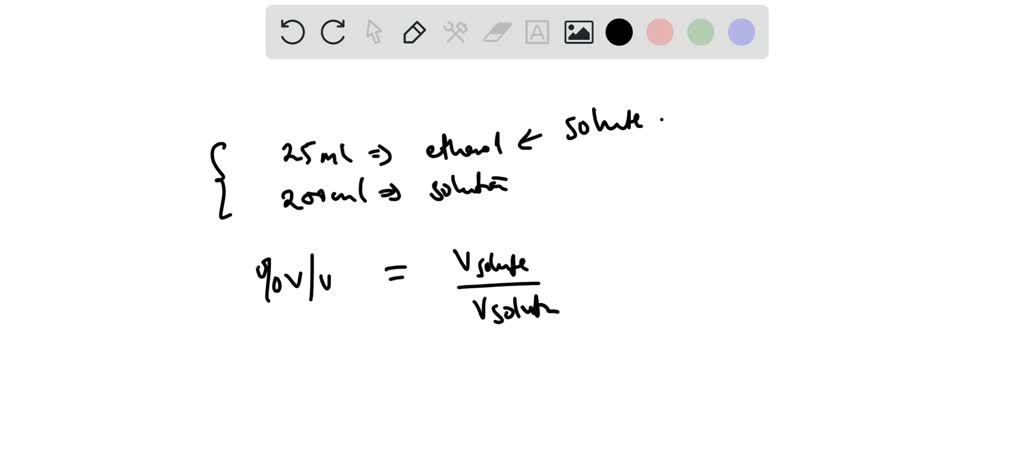 SOLVED: Determine the volume percent solution made by combining 25 mL ...