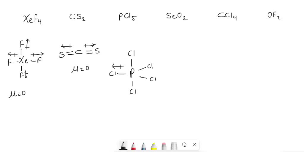 SOLVED: How many of the following 6 molecules have dipole-dipole ...