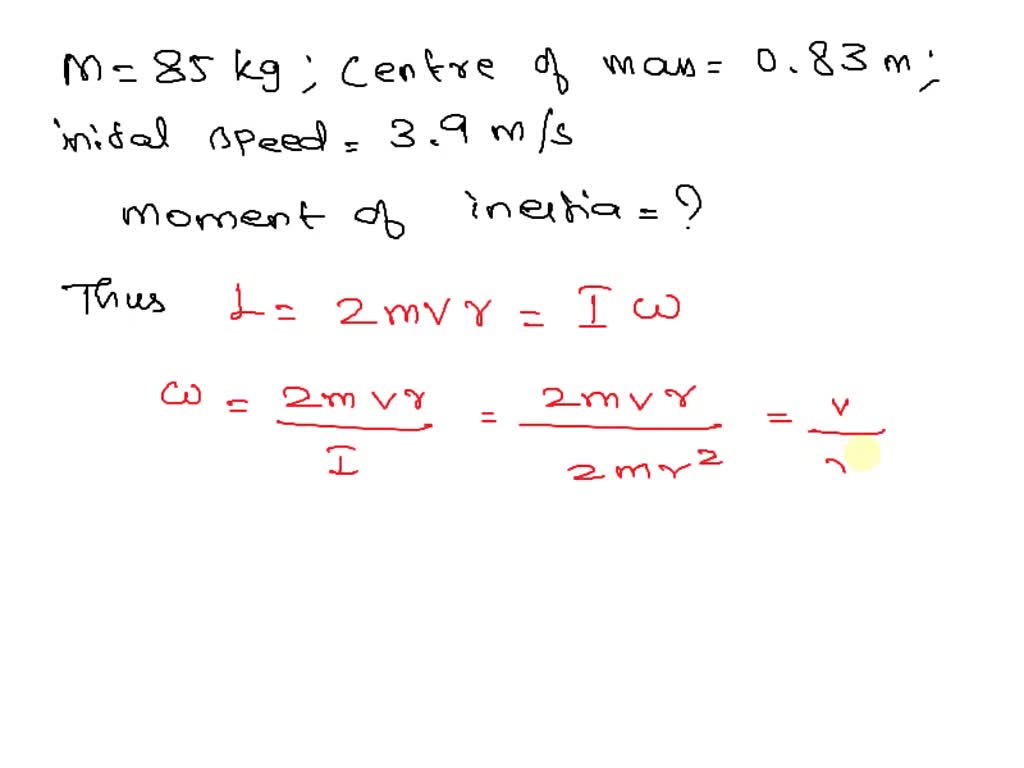 Solved A Calculate The Final Angular Velocity In Rad S Given Each