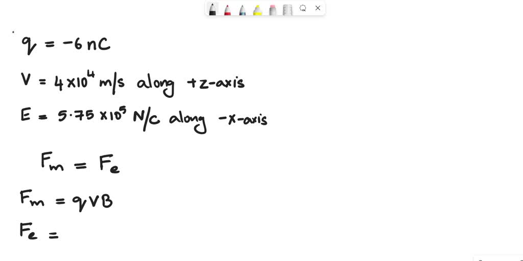 SOLVED: A charged particle moves into an area where the magnetic field is uniform, as shown OB ...