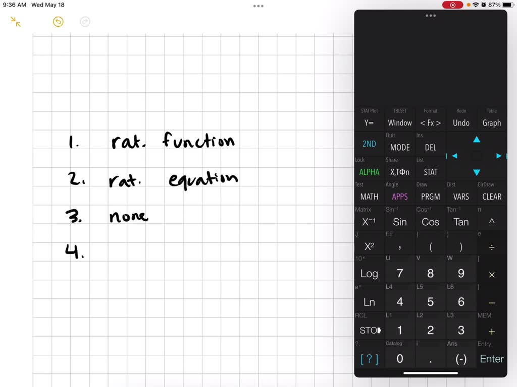 Solved Determine Whether The Given Is A Rational Function Rational Equation Rational