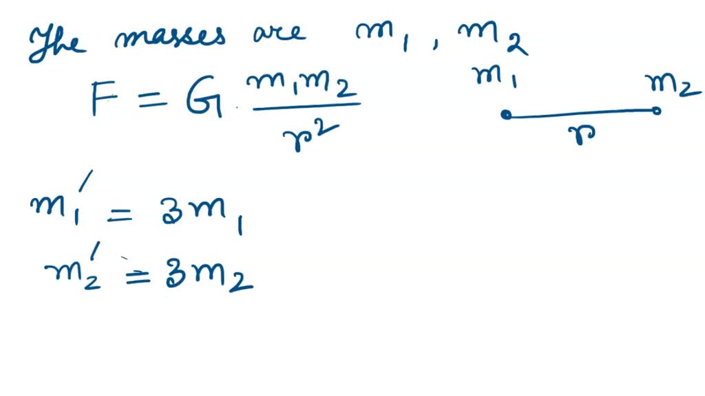 SOLVED: Two point masses m and M are separated by a distance d. If the ...