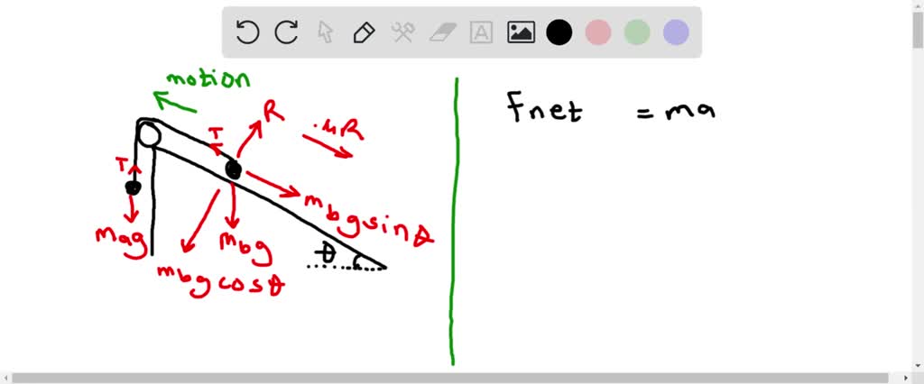 SOLVED: 5) A Skg block is sliding down a ramp that makes an angle of 30 ...