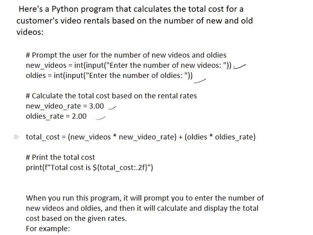 Cisc 181 Python Programming Exercise 23 Five Star Retro Video Rents Vhs Tapes And Dvds To The 2637