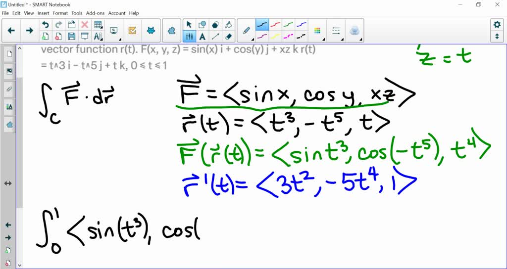 SOLVED: Evaluate the line integral âˆ®C F Â· dr, where F(x, y, z) = -4 ...