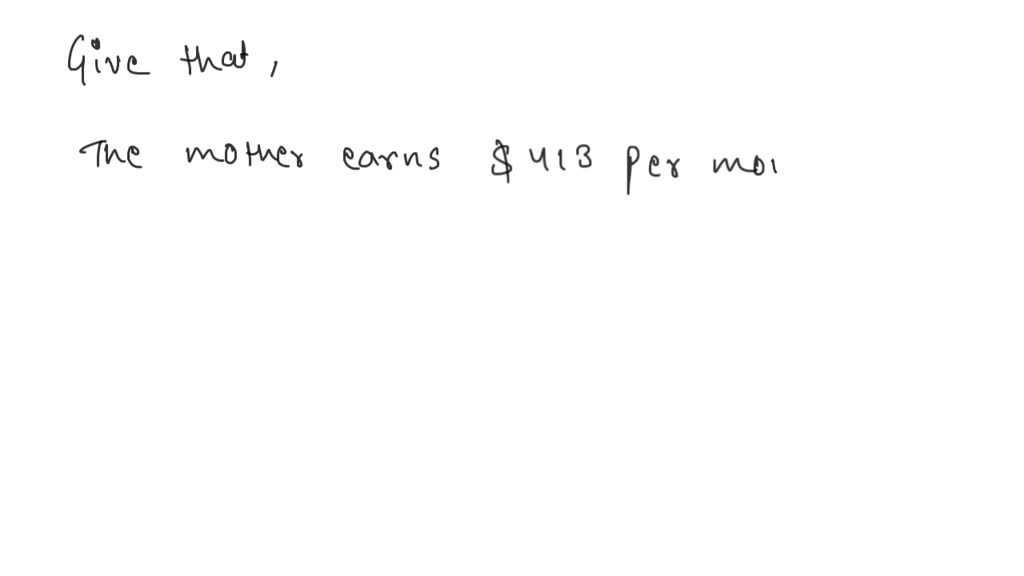 SOLVED: When determining support for a qualifying child or qualifying ...