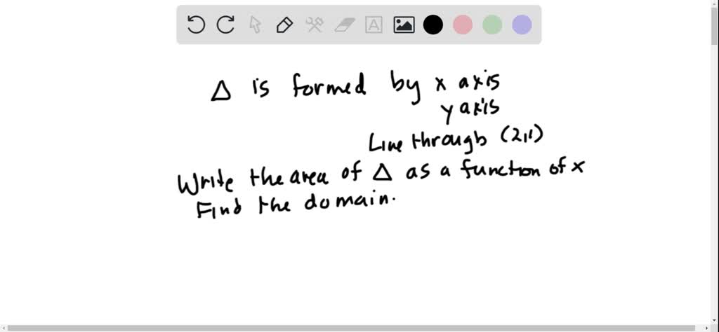 SOLVED: GEOMETRY A right triangle is formed in the first quadrant by ...