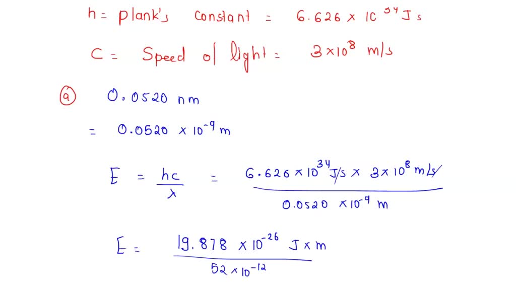 SOLVED: Calculate the energy of a photon of electromagnetic radiation ...