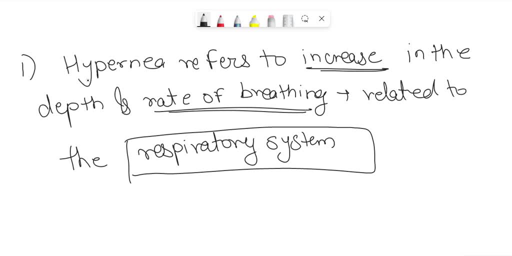 SOLVED: Which two body systems are represented by the terms hyperpnea ...