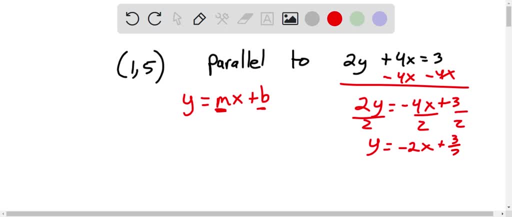 SOLVED: Find the equation of the line that passes through open ...